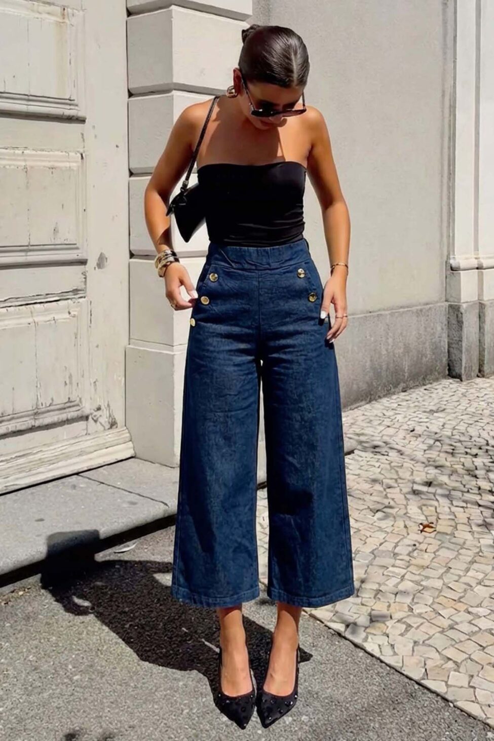 Adeline Τζιν Παντελόνι μπλε - Joy Fashion House